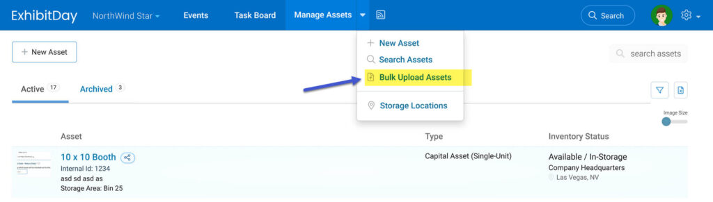 Importing Assets From a Spreadsheet - Exhibit Day Importing Assets From a Spreadsheet - Exhibit Day
