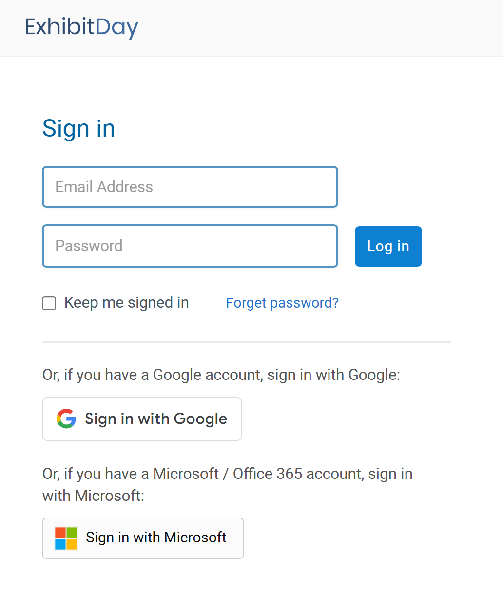 Sign-in with Google Archives - Exhibit Day